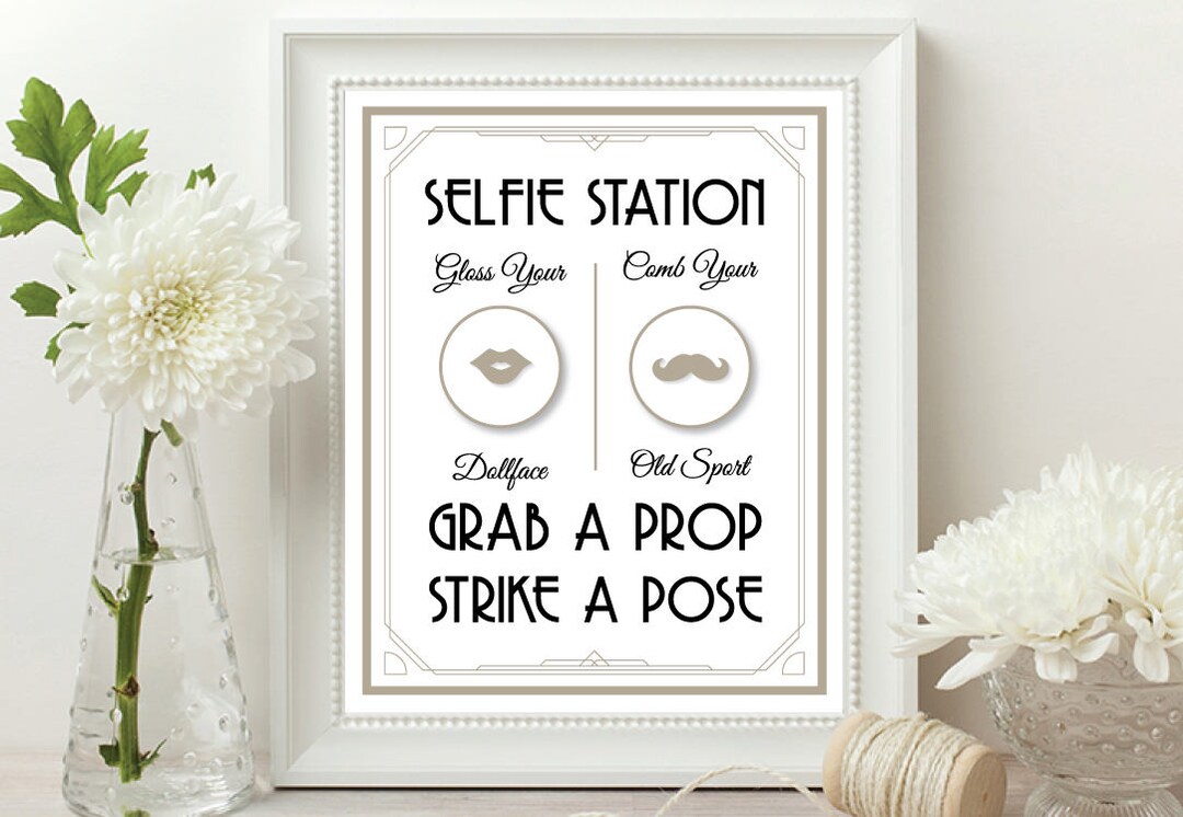 Photo Booth, Photo Booth Sign, Selfie Station Sign, Grab a Prop and ...