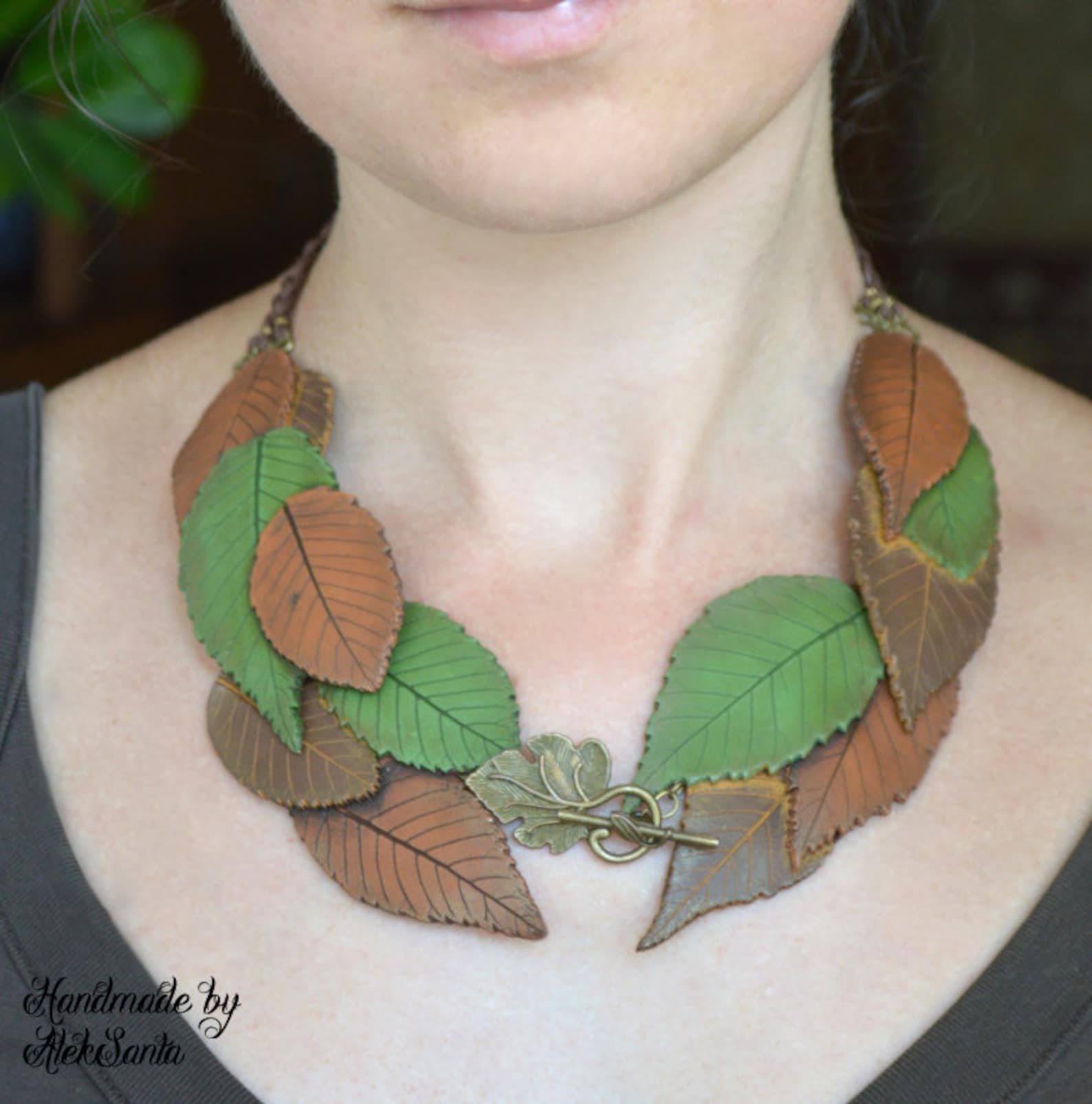 Fall Leaf Jewelry Polymer Clay Jewelry Leaf Necklace Leaf | Etsy Fall Leaf Jewelry Polymer Clay Jewelry Leaf Necklace Leaf | Etsy