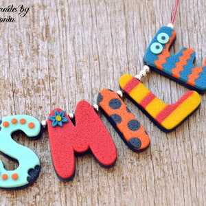 Inspirational Smile Necklace Bright Necklace Summer Necklace Funny ...