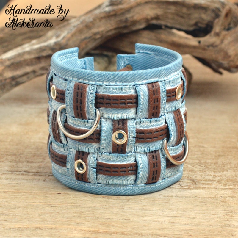 Denim Bracelet - Etsy