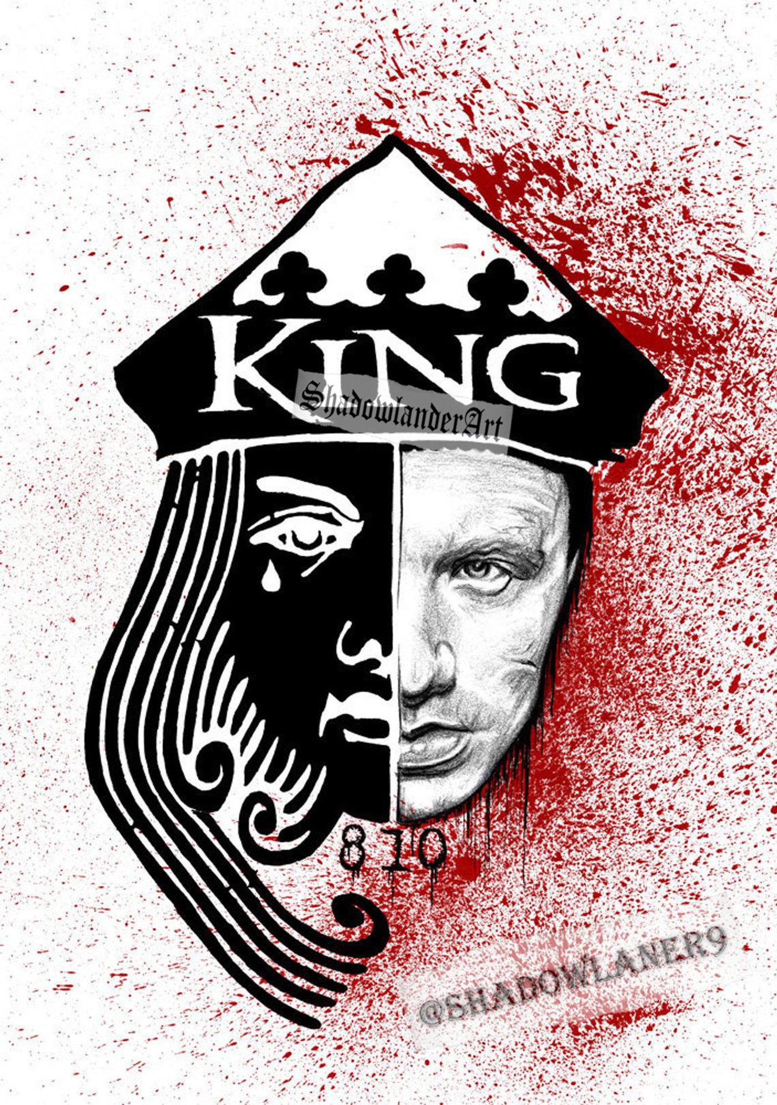 King 810 Logo still a King Drawing ART PRINT - Etsy