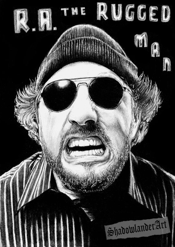 R.A. the Rugged Man madman Drawing ART ORIGINAL & | Etsy