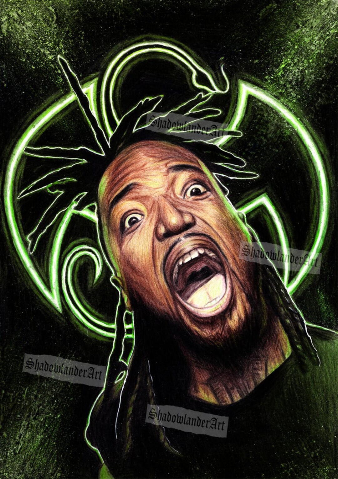 King ISO manic Drawing ART PRINT - Etsy