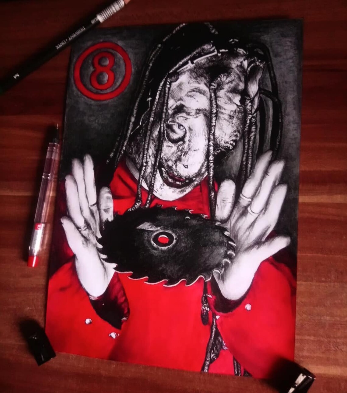 Slipknot / Corey Taylor wait and Bleed Drawing ART ORIGINAL & PRINT - Etsy