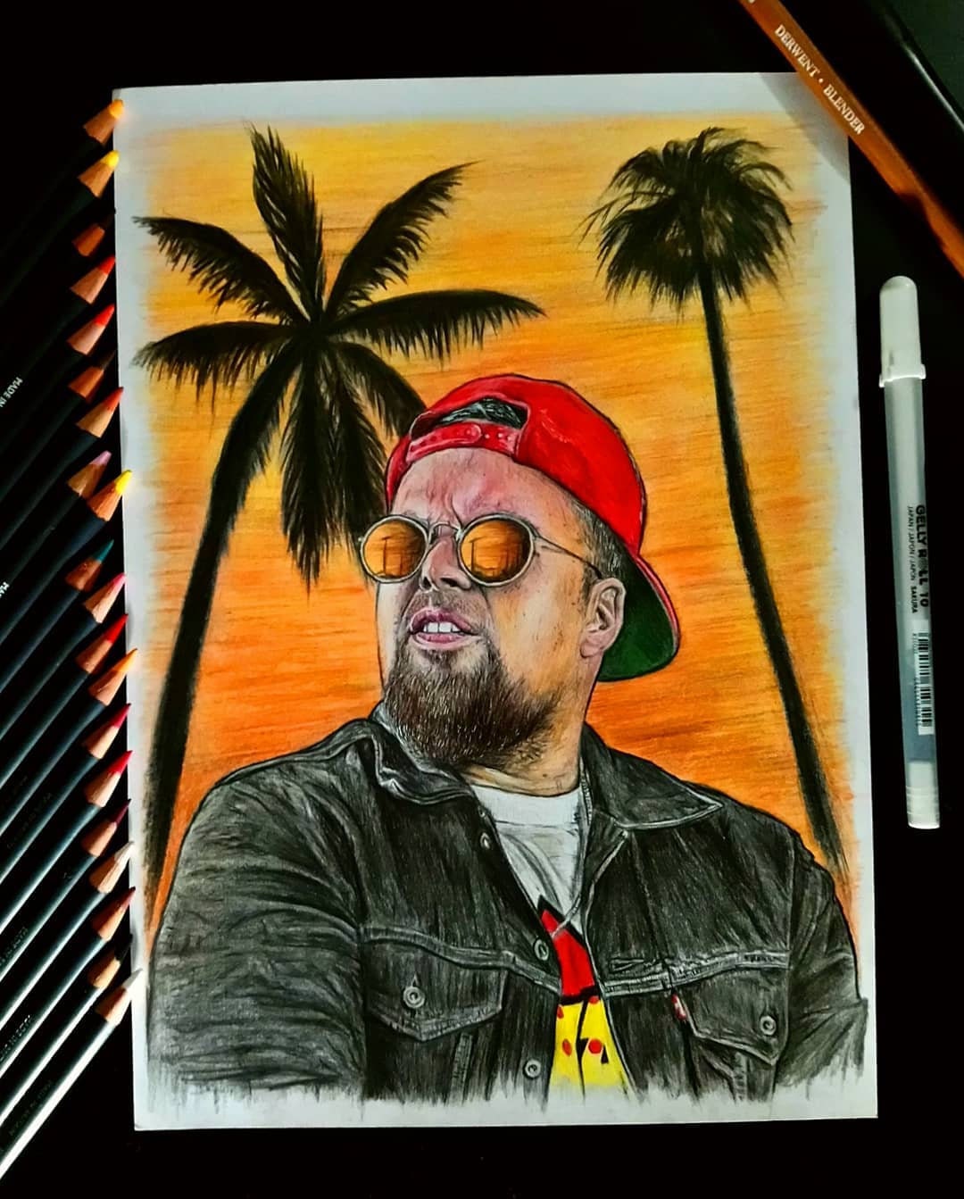 Mayday Bernz the Last Sunrise Drawing ART ORIGINAL - Etsy