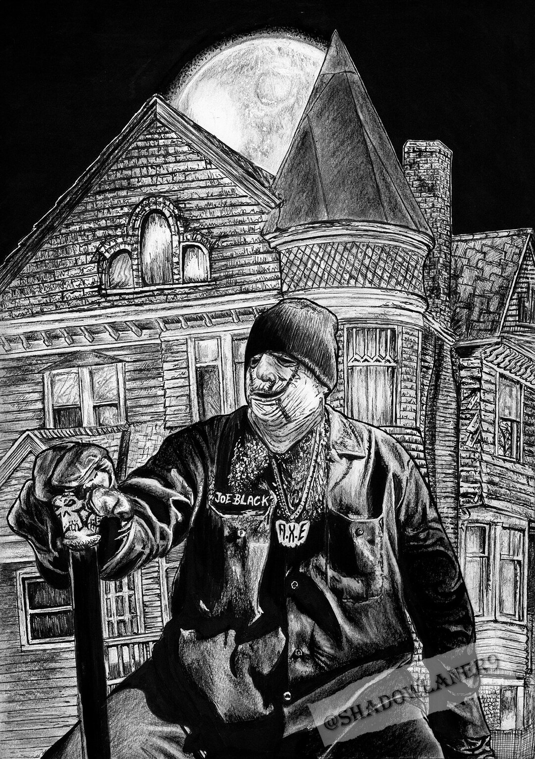 Alla Xul Elu Joe Black Drawing Art Print Etsy Norway
