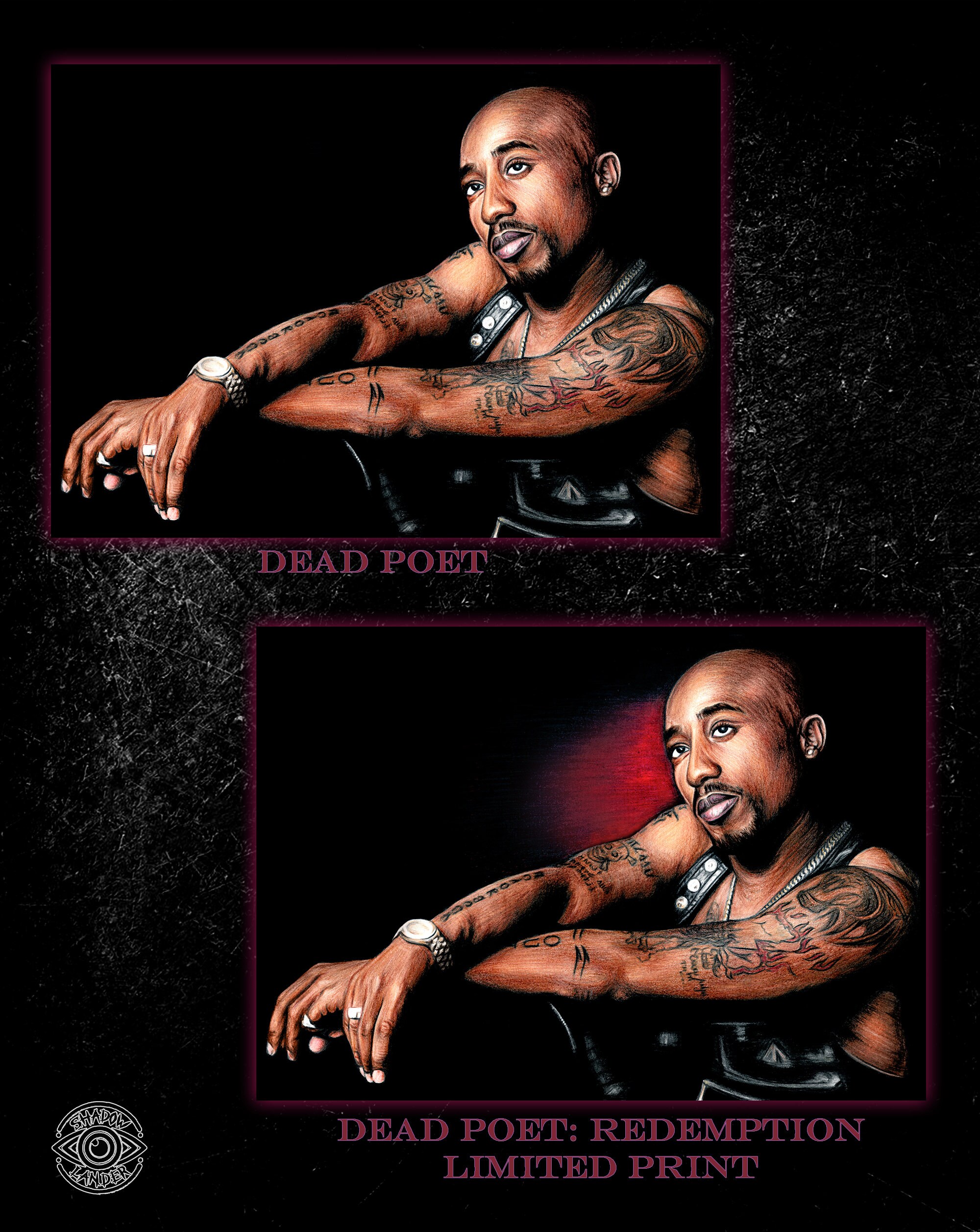 2pac dead Poet Drawing ART PRINTS - Etsy