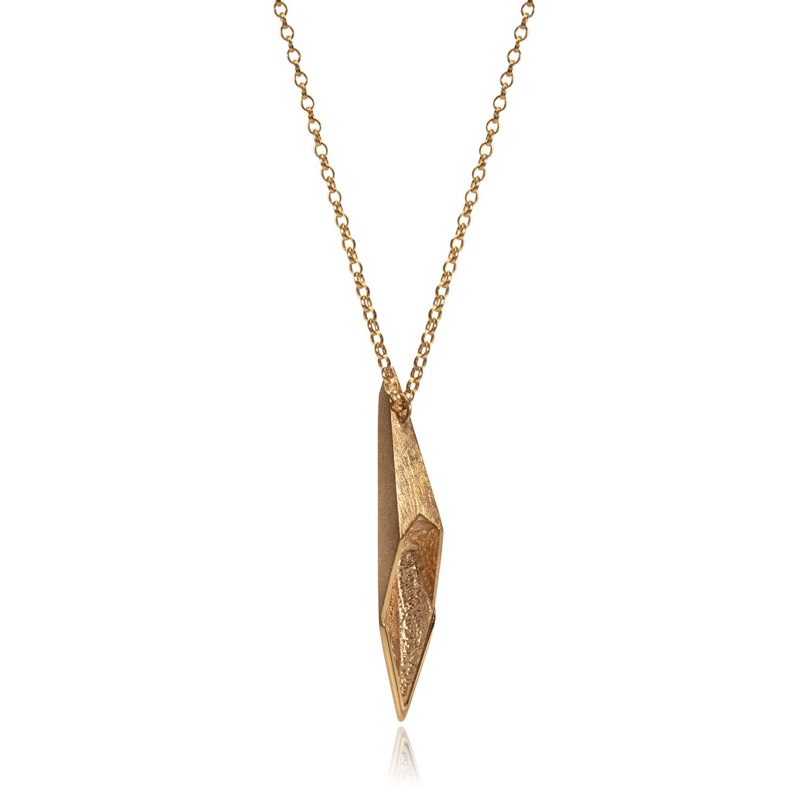 Large Gold Shard Necklace - Etsy