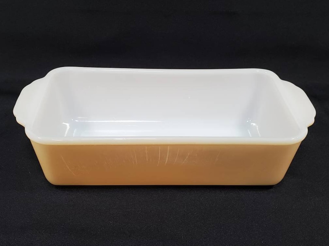 Vintage Anchor Hocking Fire King 1 Quart Peach Luster Loaf Pan 409 ...