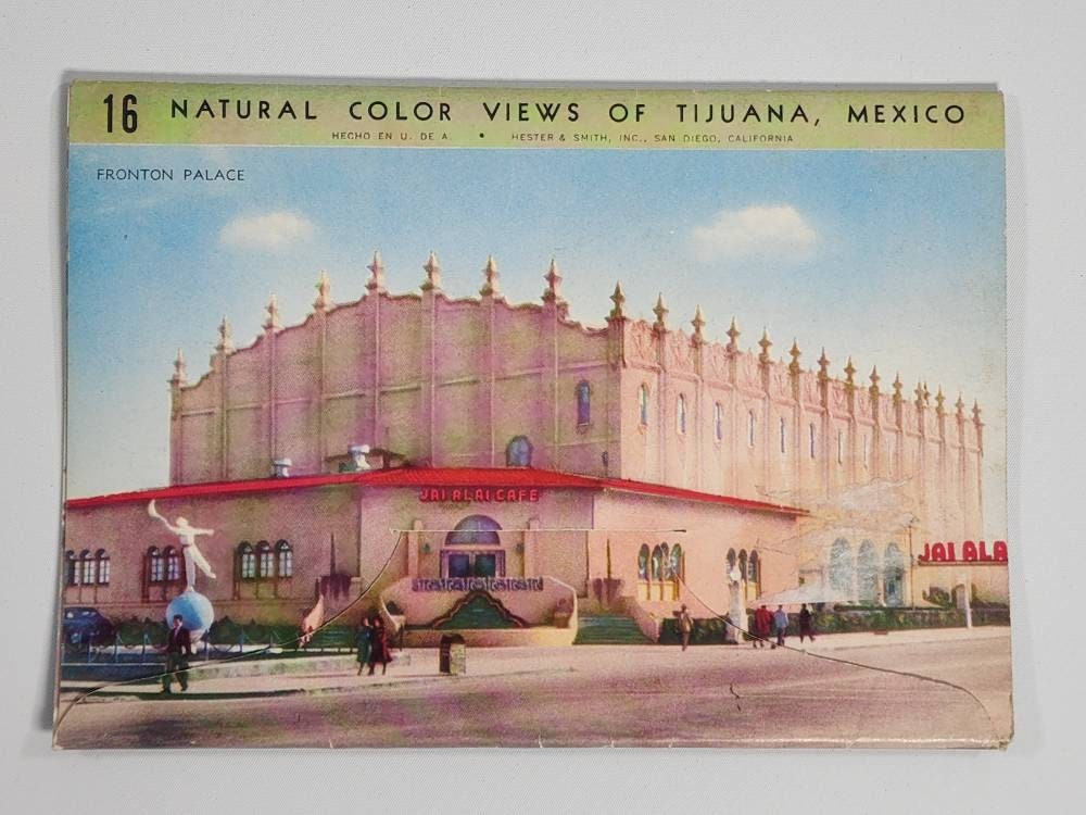 Vintage Photo Postcard Folder Booklet From Tijuana Mexico / 16 Natural ...