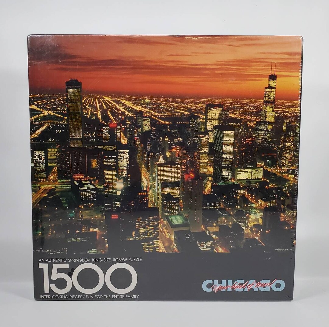 NEW 1983 Springbok King Size Jigsaw Puzzle CHICAGO Your Kind of Town ...