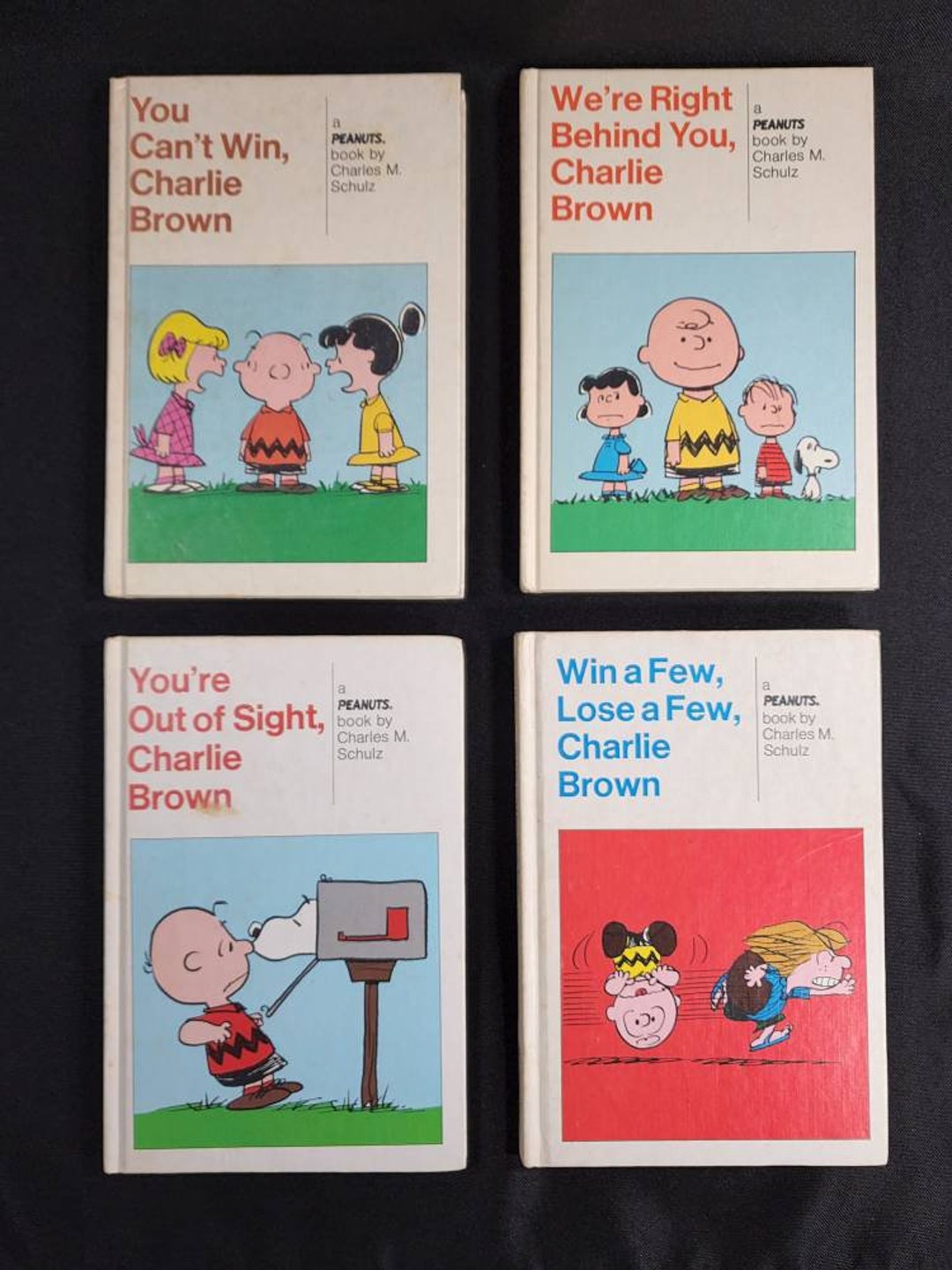 Set of 4 Vintage Charlie Brown Books / Weekly Reader / Hardcover ...