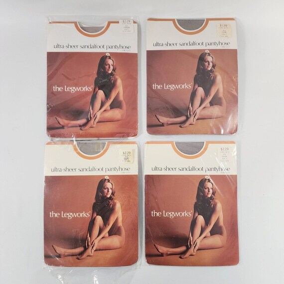 Vintage The Legworks Ultra Sheer Sandalfoot Pantyhose… - Gem