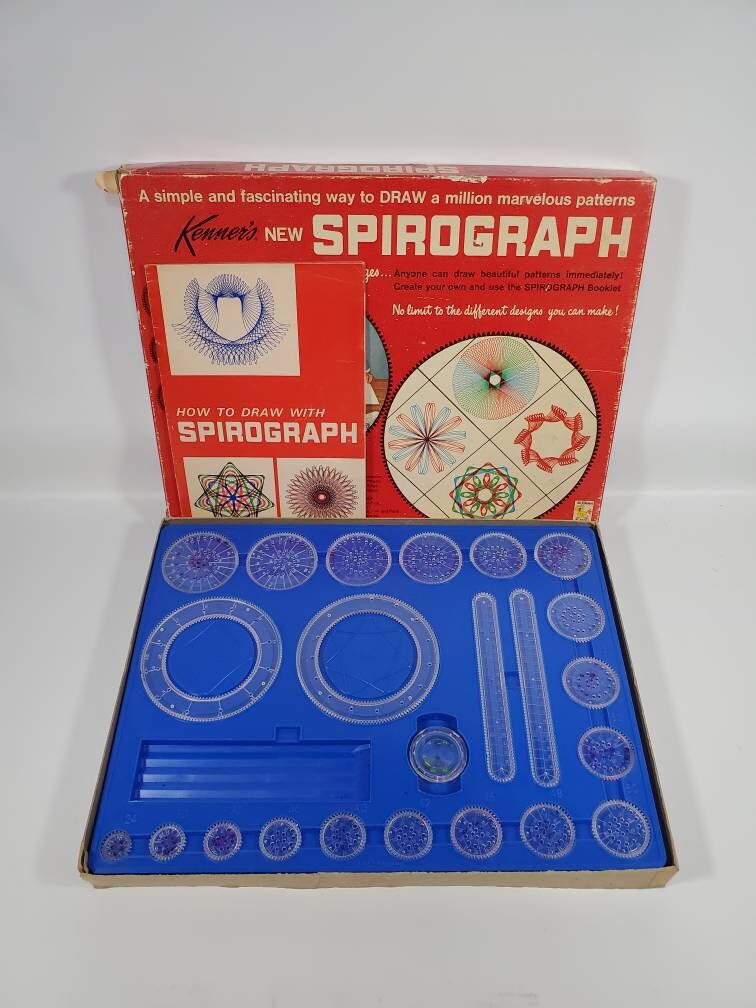 1967 Kenner Spirograph / Number 401 / Original Box / Blue Tray / Nearly ...