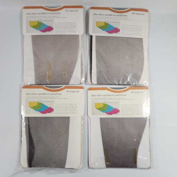 Vintage The Legworks Ultra Sheer Sandalfoot Pantyhose… - Gem