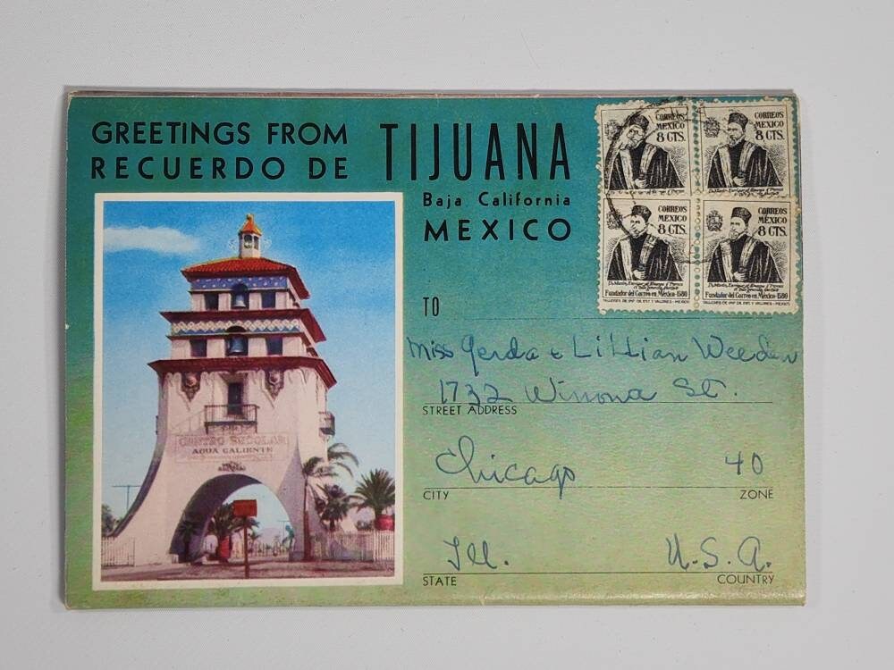 Vintage Photo Postcard Folder Booklet From Tijuana Mexico / 16 Natural ...