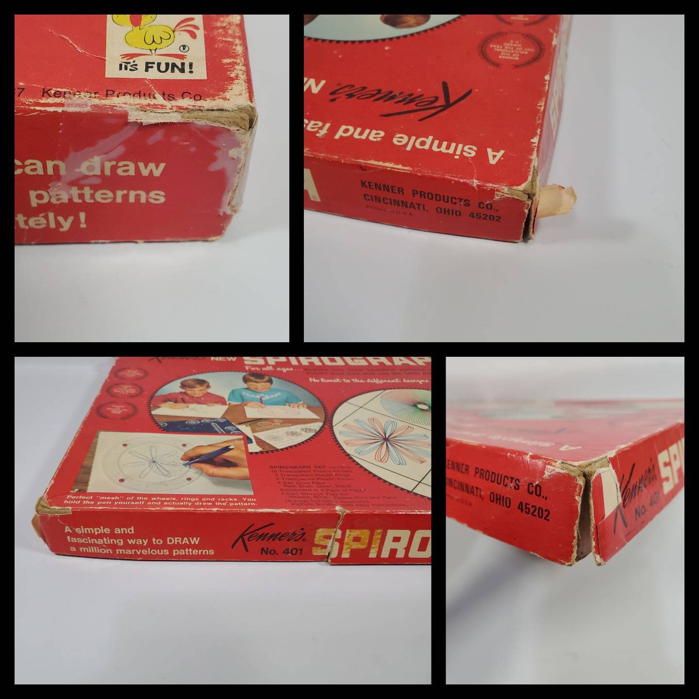 1967 Kenner Spirograph / Number 401 / Original Box / Blue Tray - Etsy