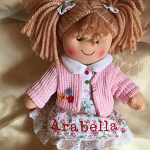 Rag Doll Poppy Personalised With Any Name. 28 Cm Ragdoll - Etsy