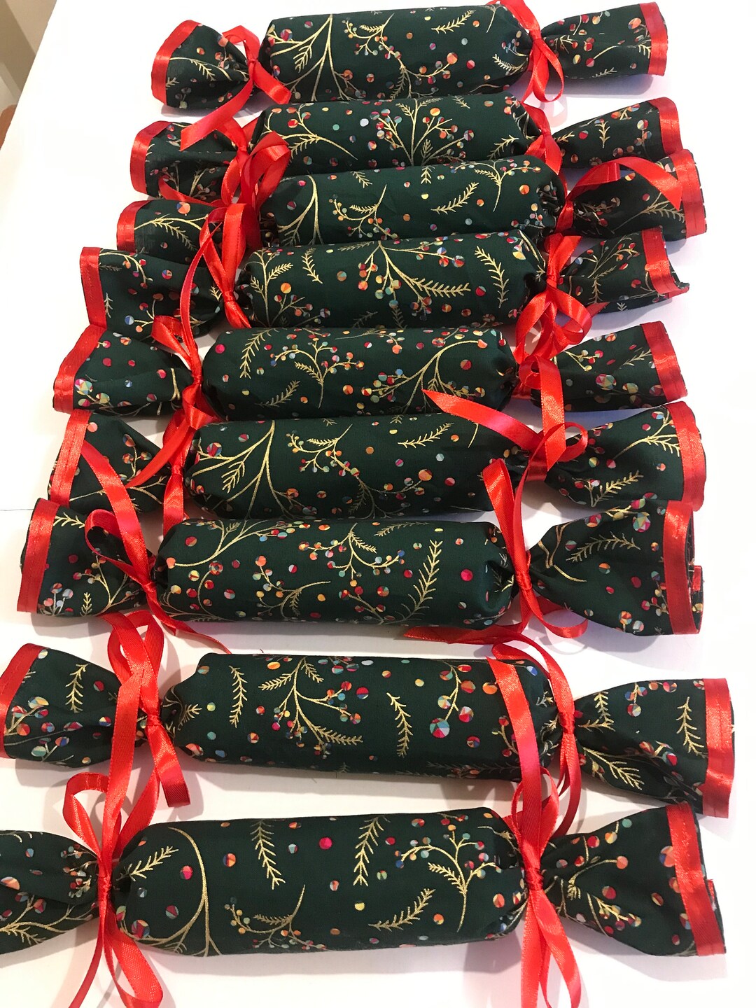 Reusable Fabric Christmas Crackers With Snaps - Fill Your Own Crackers ...