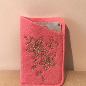 Credit Card Holder -felt Wallet-felt Slip in Case -holder for Bank ...