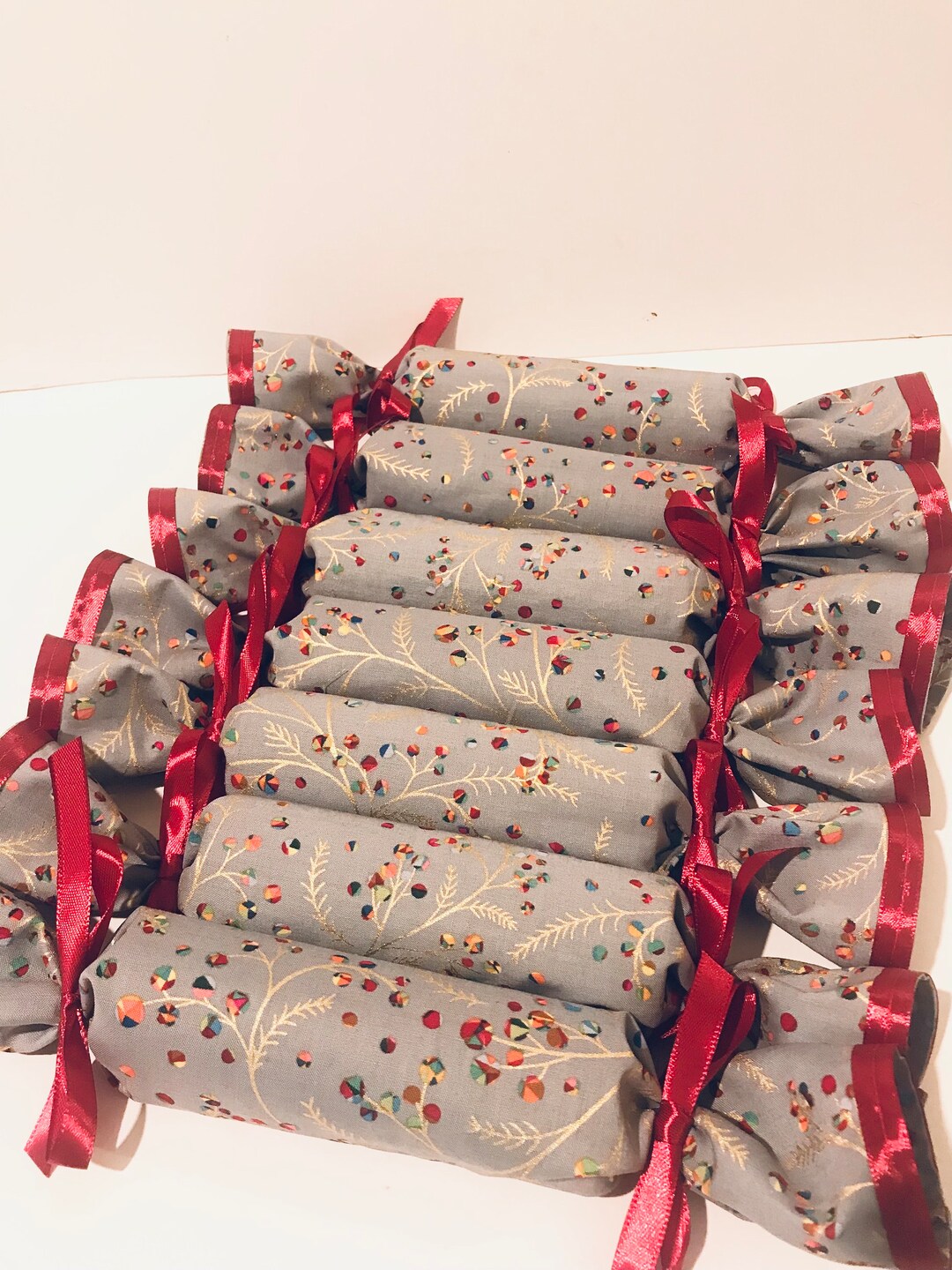 Reusable Fabric Christmas Crackers With Snaps - Fill Your Own Crackers ...
