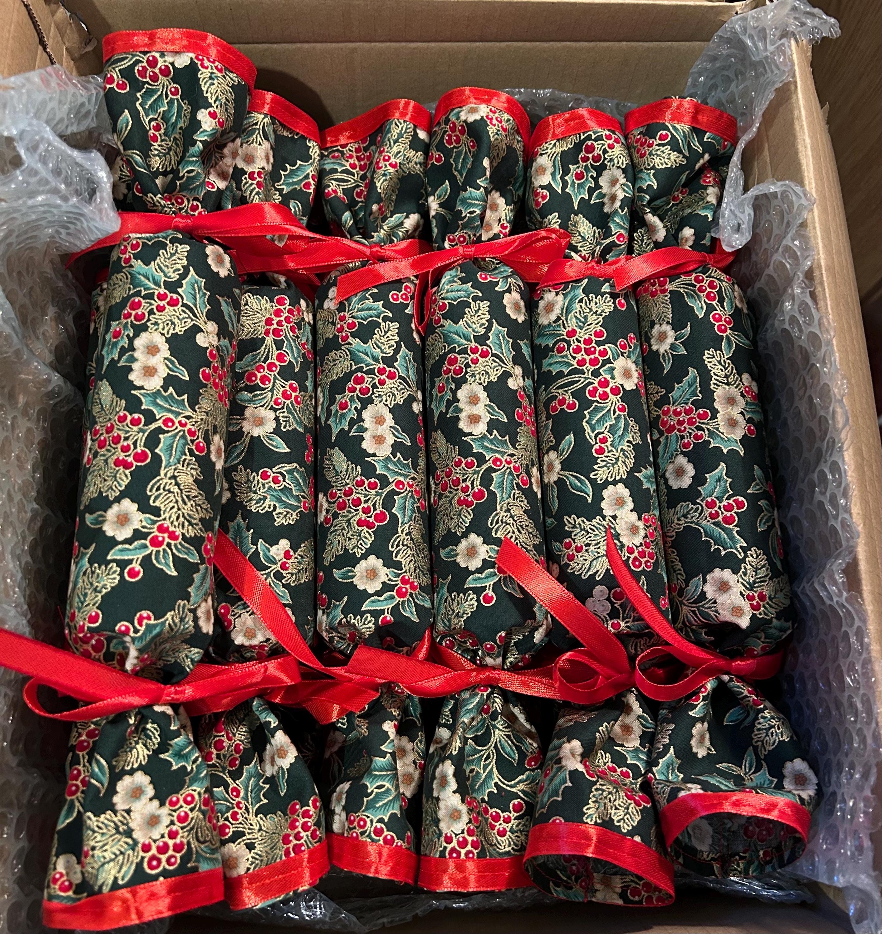 Reusable Fabric Christmas Crackers With Snaps - Fill Your Own Crackers ...