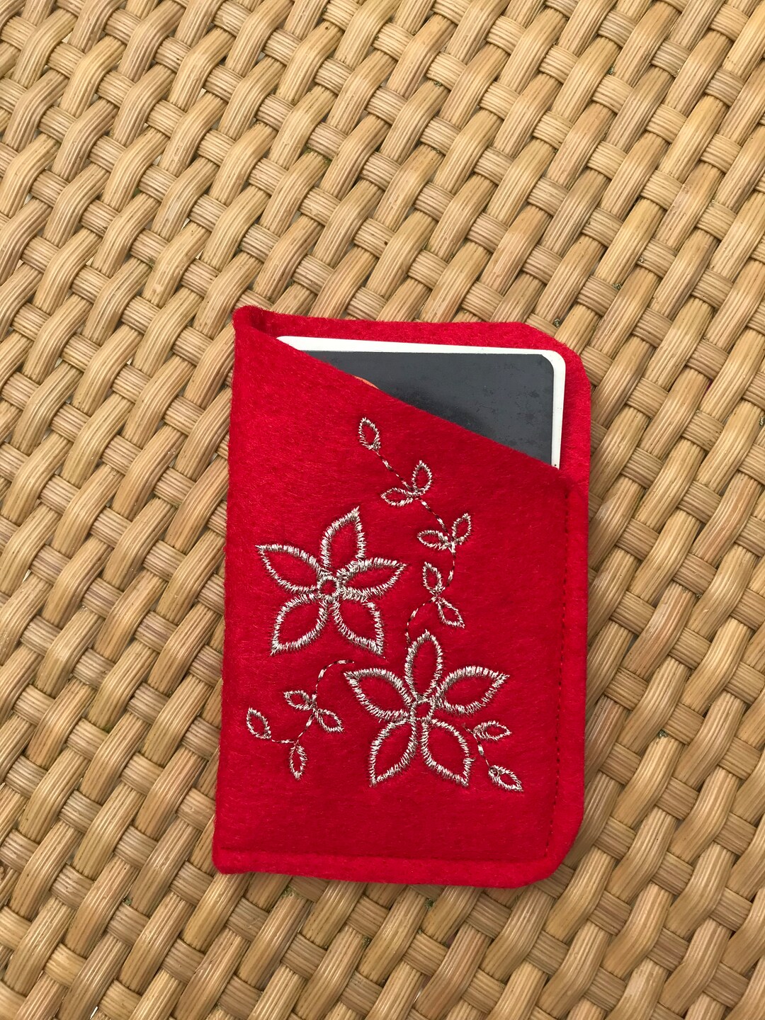 Credit Card Holder -felt Wallet-felt Slip in Case -holder for Bank ...