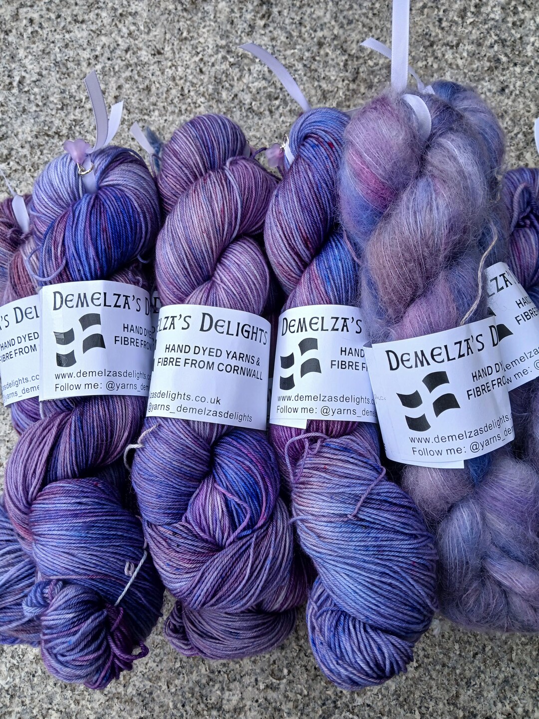 Hand Dyed Sock Yarn 100g: Heather. (conan Gray Collection), 4ply and DK ...