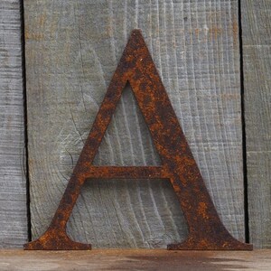Rusty Letter / Flat Metal Rusty Letter E / Metal / Letter / Garden ...
