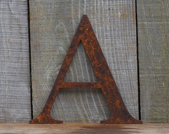 Rusty Letter / Flat Metal Rusty Letter G / Metal / Letter / Garden ...