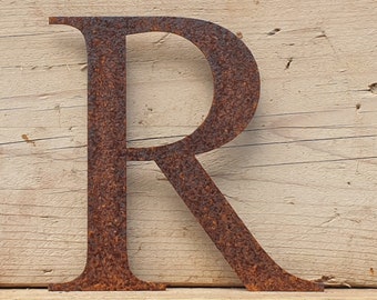 Rusty Letter / Flat Metal E / Letter E / Metal / Letter / Garden ...