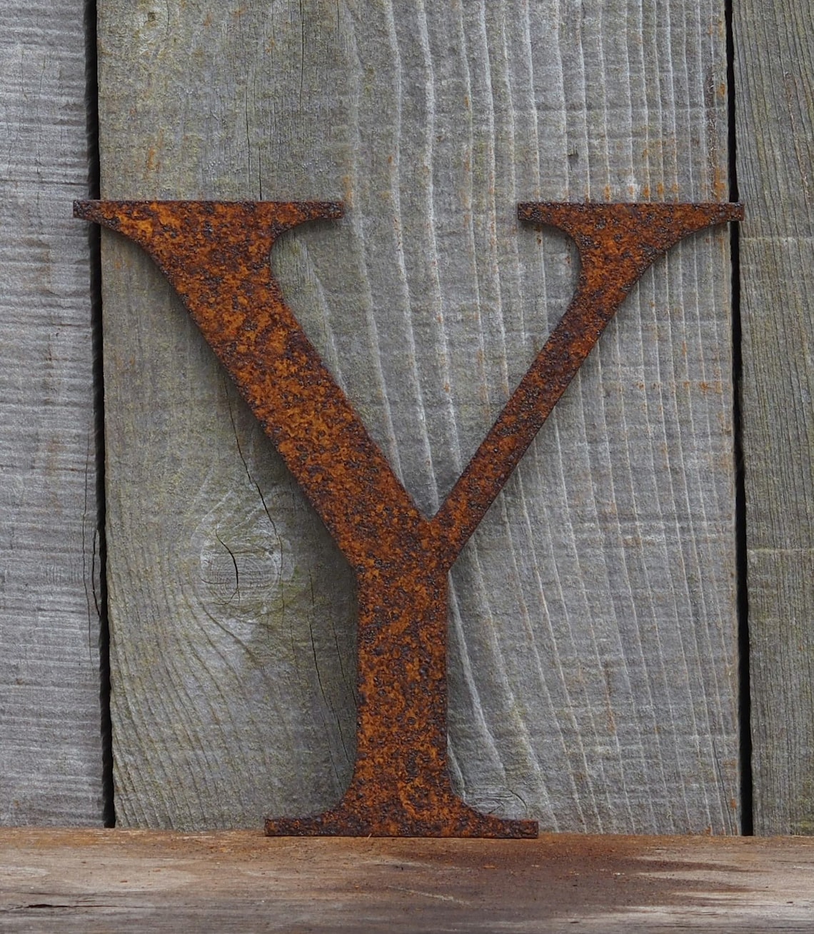 Rusty Letter / Flat Metal Rusty Letter Y / Metal / Letter / - Etsy