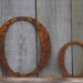 Rusty Letter / Flat Metal Rusty Letter O / Metal / Letter / - Etsy