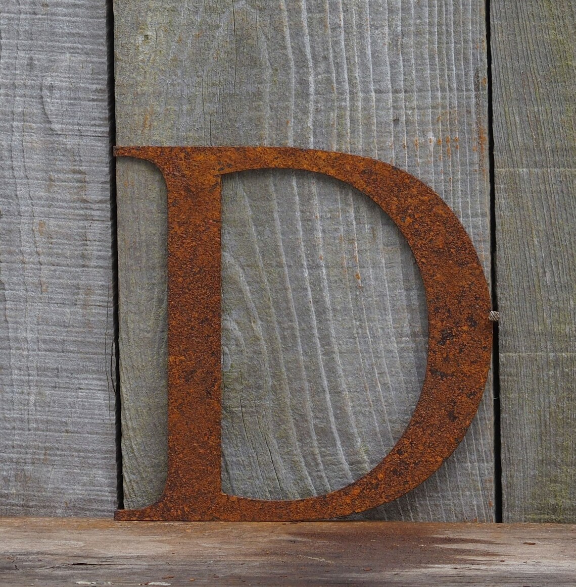 Rusty Letter / Flat Metal Rusty Letter D / Metal / Letter / - Etsy UK