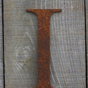 Rusty Letter / Flat Metal Rusty Letter I / Metal / Letter / Garden ...