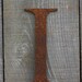 Rusty Letter / Flat Metal Rusty Letter O / Metal / Letter / Garden ...