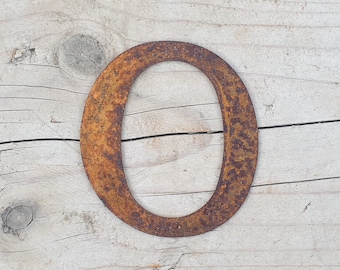 Rusty Letter / Flat Metal Rusty Letter J / Metal / Letter / Garden ...
