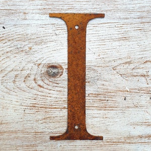 Rusty Letter / Flat Metal Rusty Letter I / Metal / Letter / Garden ...