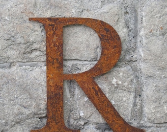 Flat Metal Rusty Letter K / Metal / Letter / Garden / Industrial ...