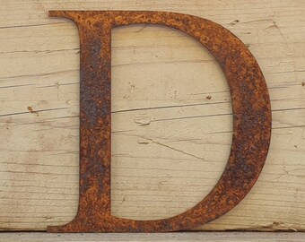Rusty Letter / Flat Metal Rusty Letter G / Metal / Letter / Garden ...