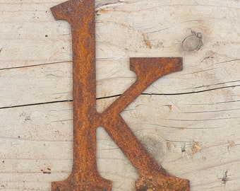 Rusty Letter / Flat Metal Rusty Letter I / Metal / Letter / Garden ...