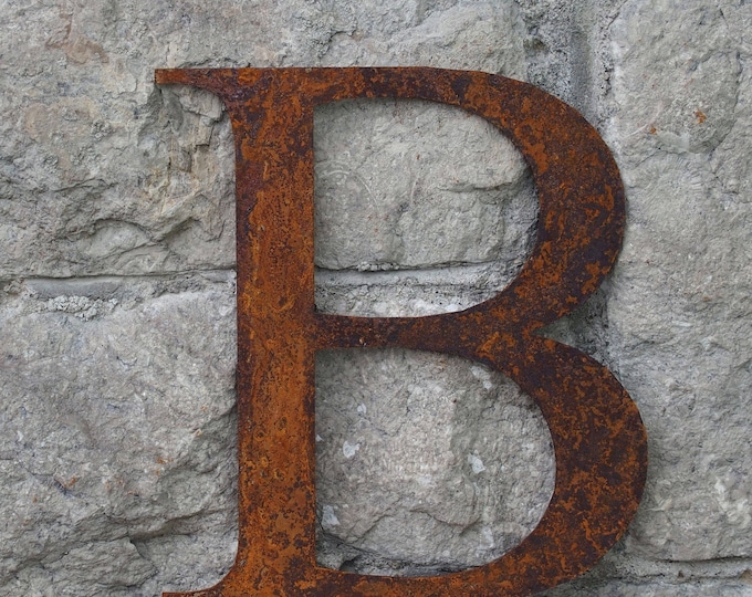 Flat Metal Rusty Letter B / Metal / Letter / Rusty Letters / - Etsy UK