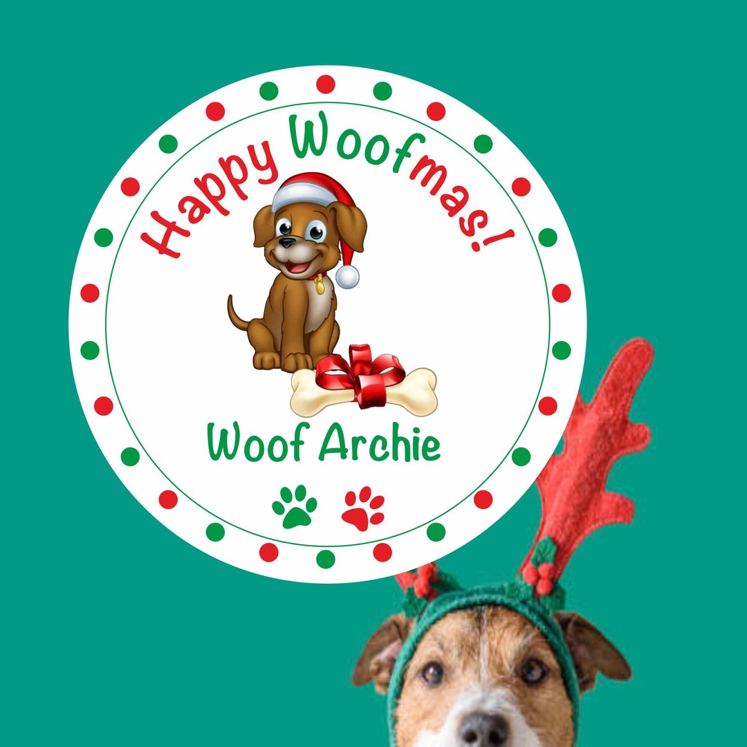 39 Personalised Dog Labels for Christmas Gifting Ideal for - Etsy