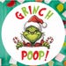 48 Grinch Poop Christmas Sweet Cone Stickers,labels Great for Bags ...