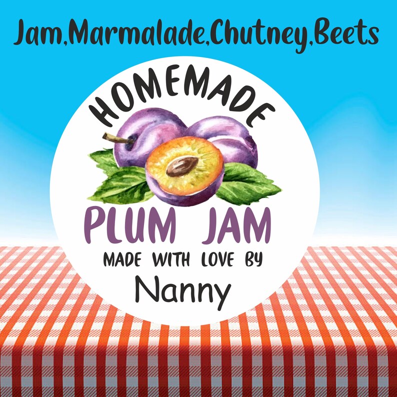 39 Personalised Jar Labels Stickers Ideal for Jams Lemon - Etsy UK