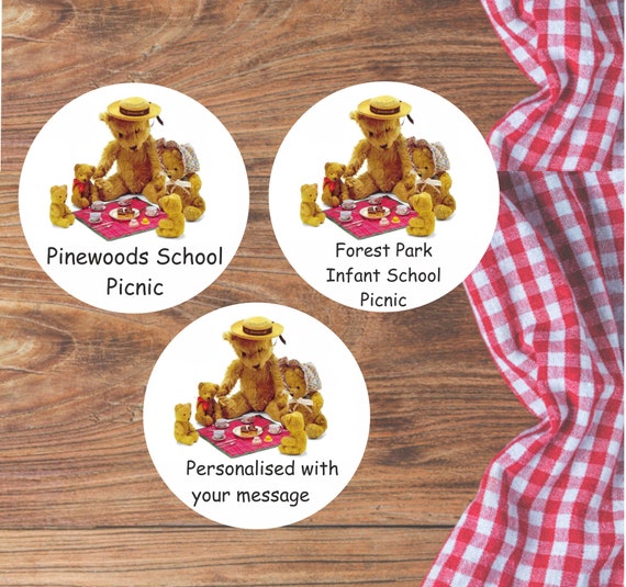48 Teddy Bear Picnic Stickers Ideal For Schools Picnic | Etsy