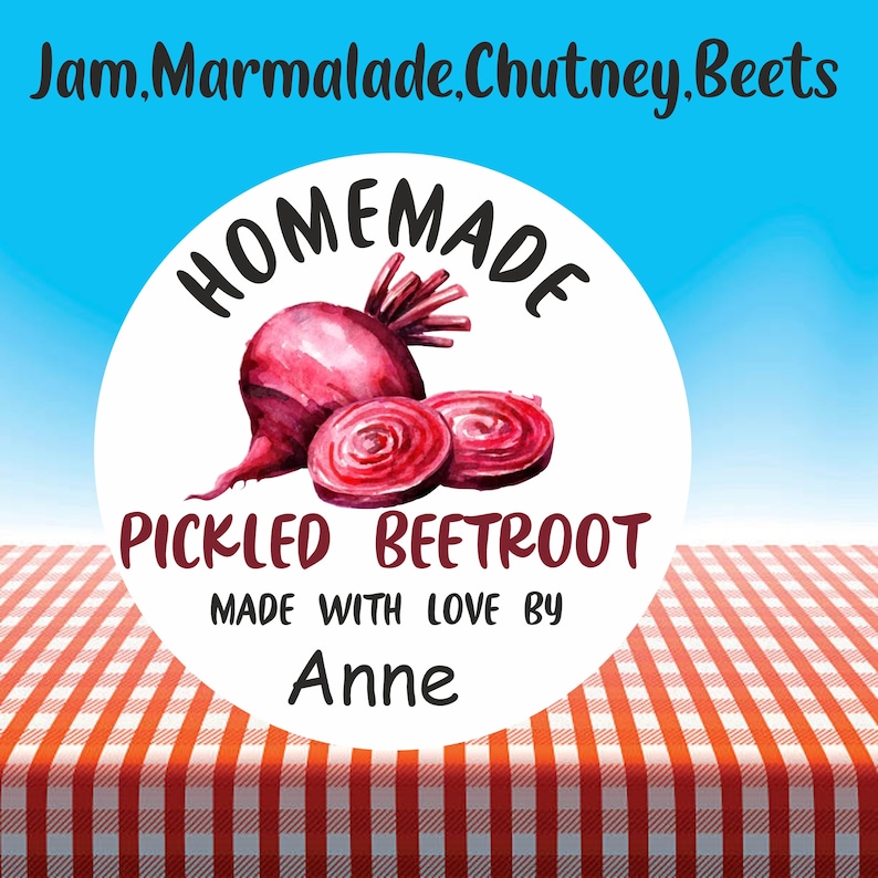 39 Personalised Jar Labels Stickers Ideal for Jams Lemon - Etsy UK
