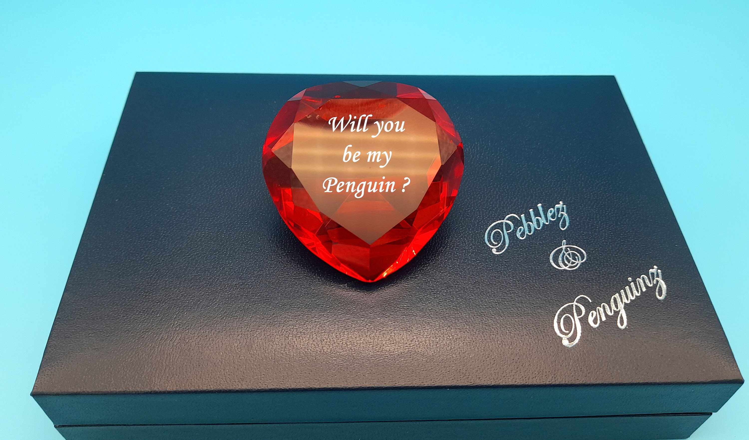 Propose Like a Penguin Kissing Penguins Themed Proposal Gift - Etsy