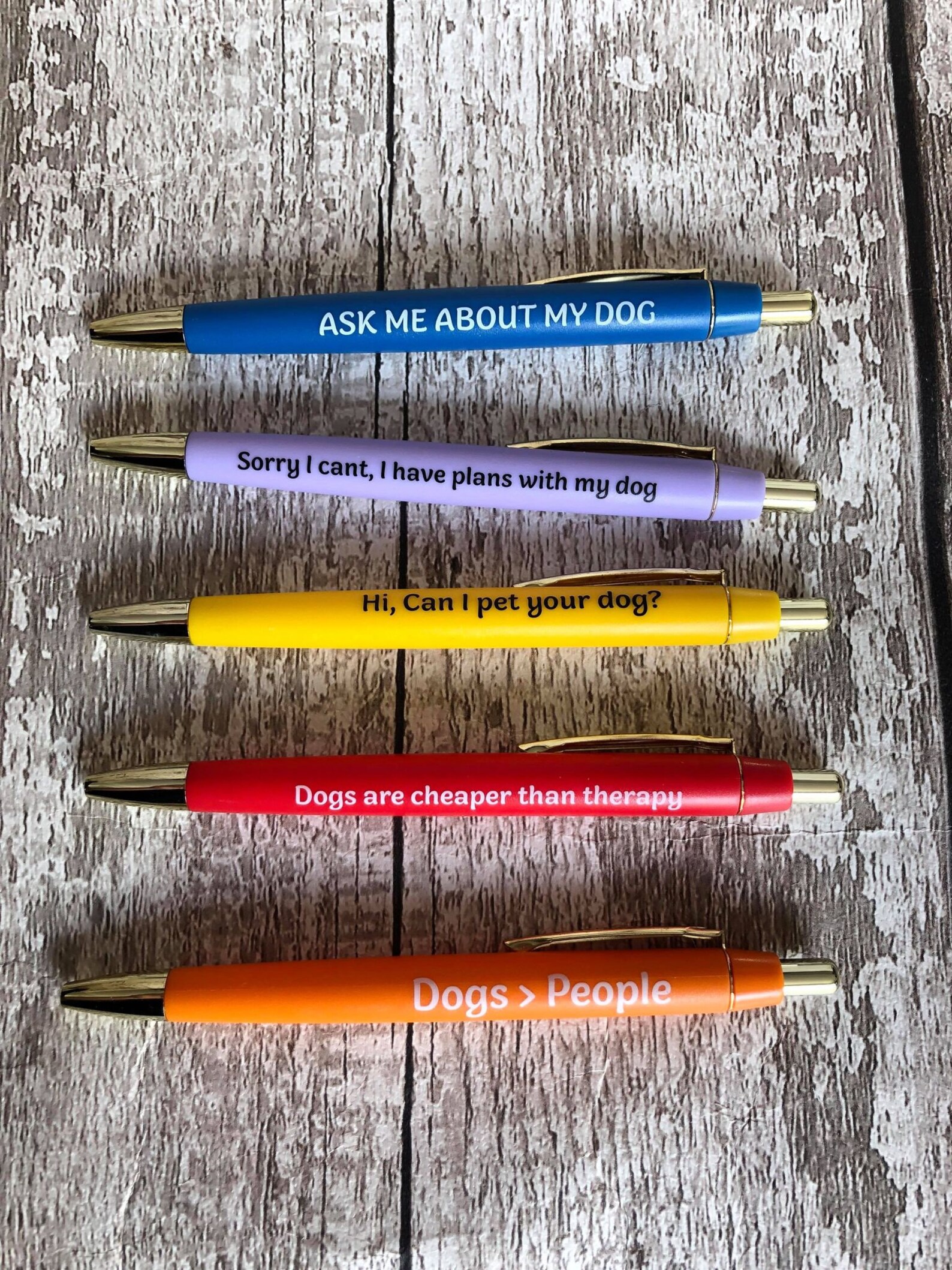 Dog Pens Black Ballpoint Pen - Choose From 5 Designs - Gift for Dog ...