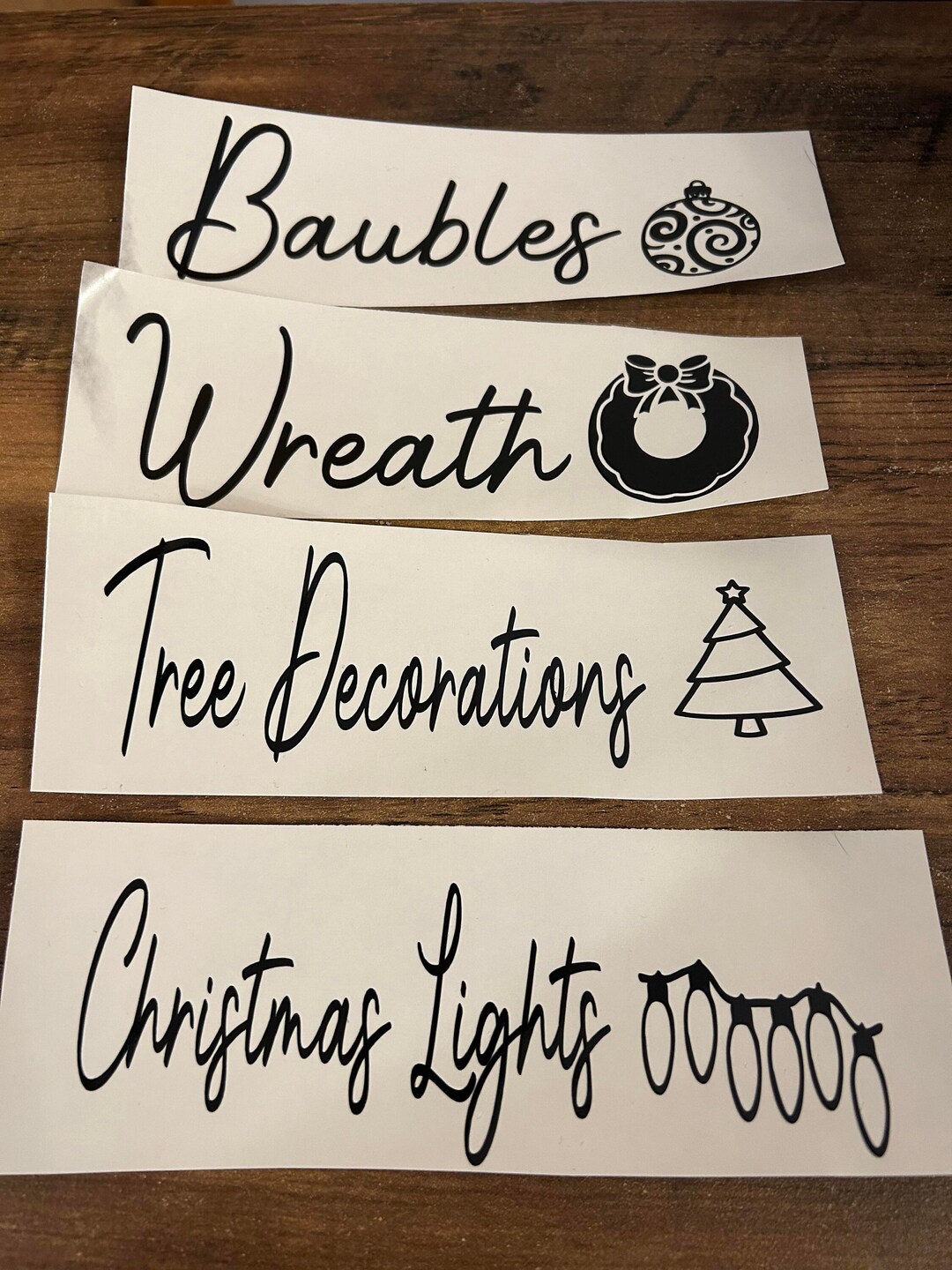 Christmas Storage Labels Perfect for Labelling Storage Boxes - Vinyl ...